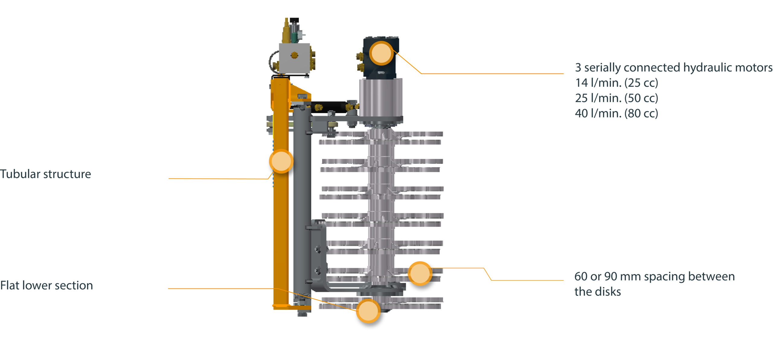 Pre-pruner MP122 narrow-spaced vineyard - Provitis